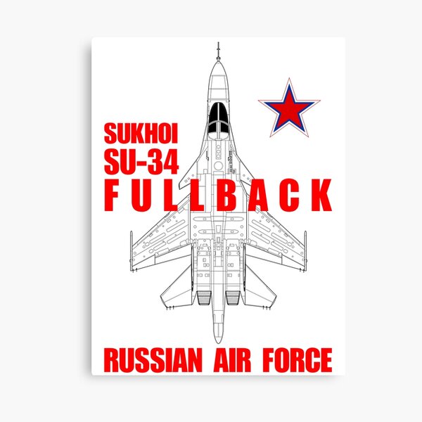 Lienzo «Sukhoi Su-34 Fullback Fuerza Aérea Rusa RuAF» de ...