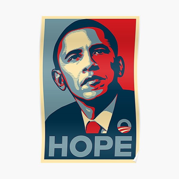 "Barack Obama Hope Poster" Poster for Sale by rieferringerl | Redbubble