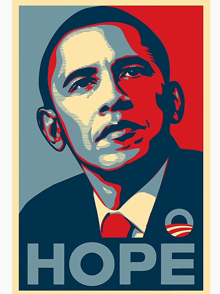 "Barack Obama Hope Poster" Essential T-Shirt for Sale by rieferringerl ...