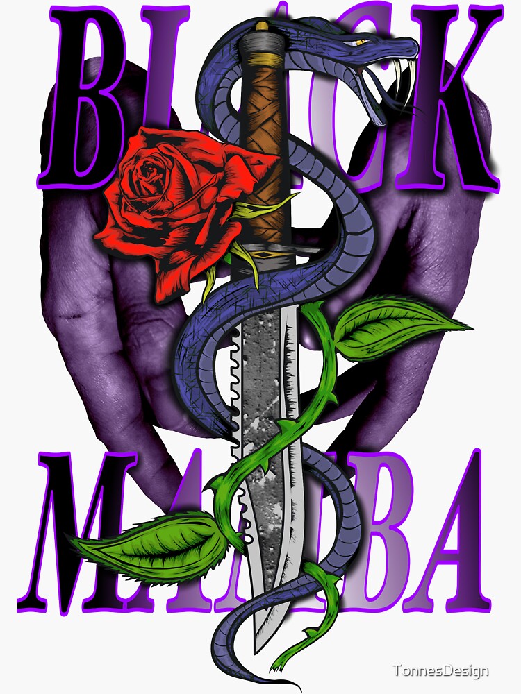 "Black mamba" Sticker by TonnesDesign | Redbubble