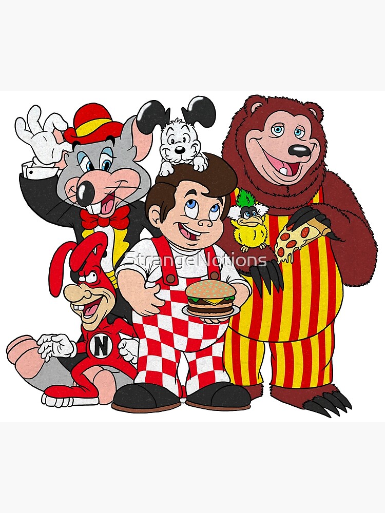 80s and 90s Defunct Restaurant Mascots Grouping Premium Matte Vertical ...