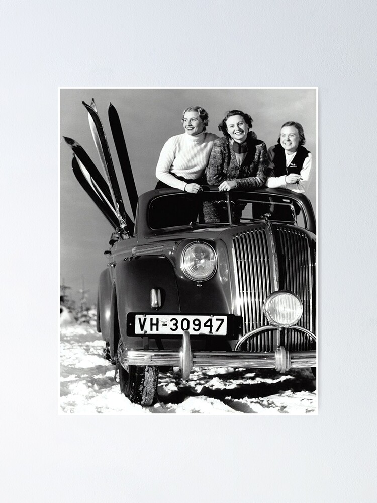 "Girls On The Car Classic" Poster by yvonnebrandt109 | Redbubble