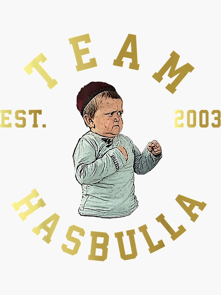 "Hasbulla - Team MMA Hasbulla Fight Meme Classic T-Shirt" Sticker by ...