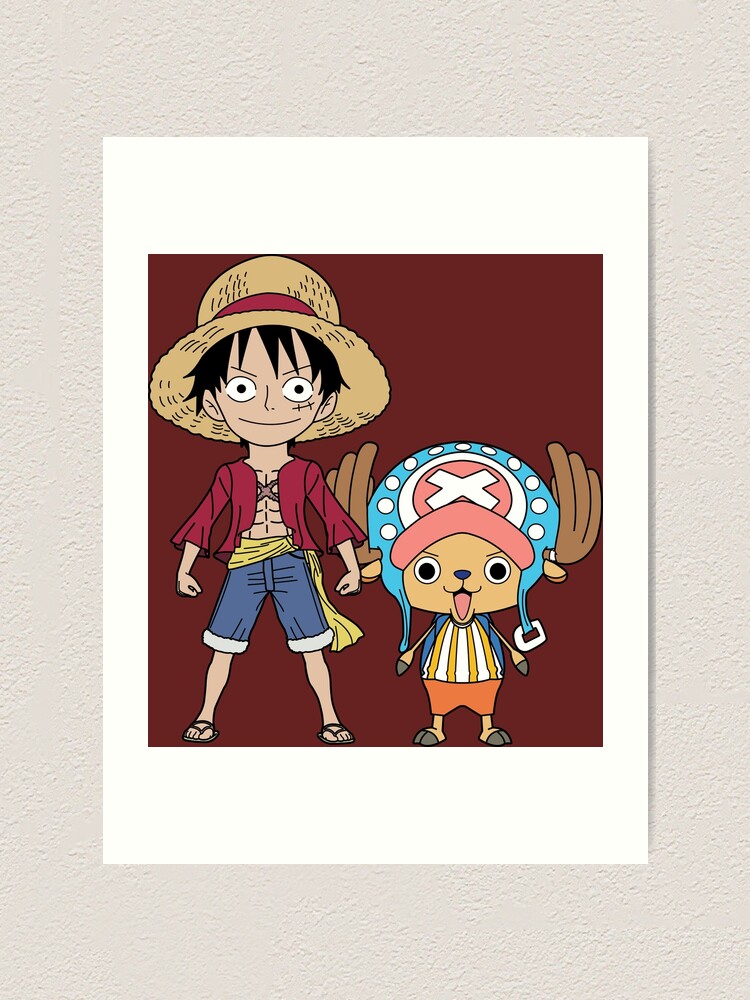 "Monkey D Luffy and Tony Tony Chopper" Art Print for Sale by ...