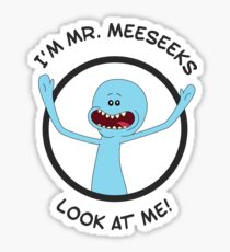 Mr Meeseeks: Stickers | Redbubble