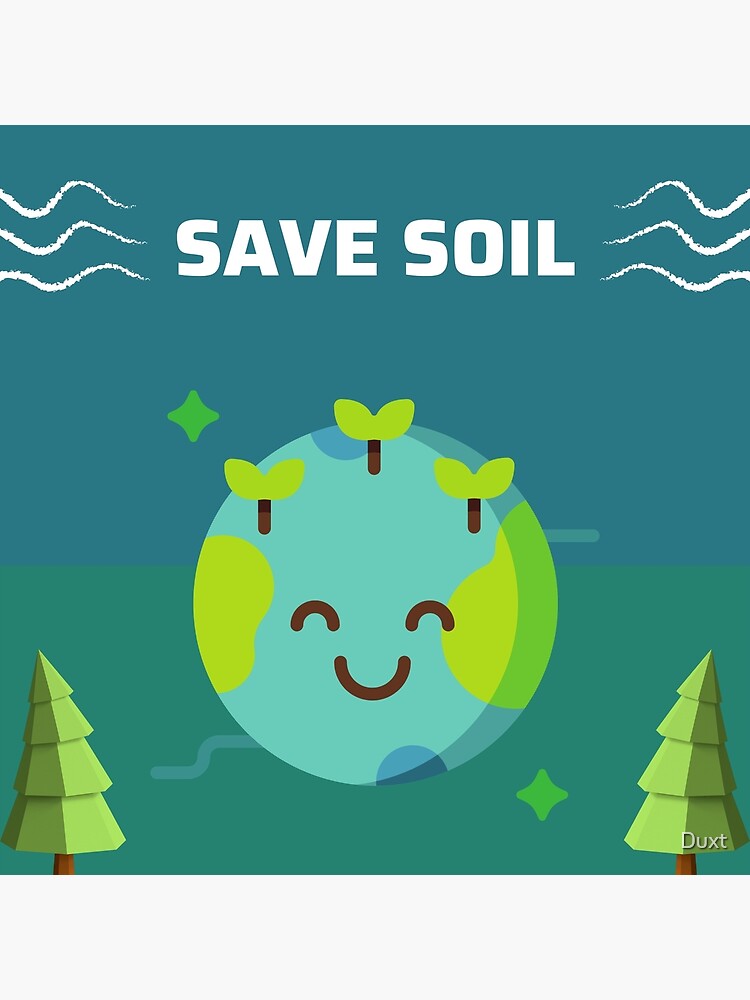 "Save soil logo" Poster for Sale by Duxt | Redbubble