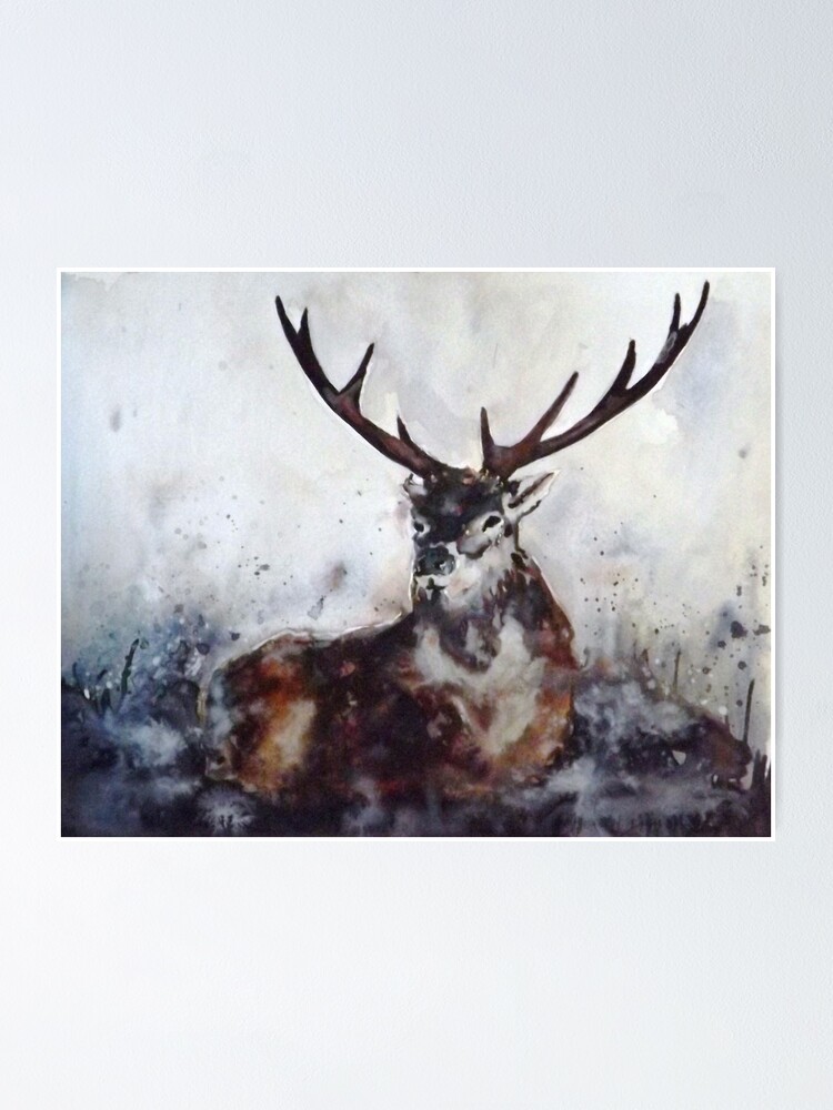 "Stag" Poster by BellaBees | Redbubble