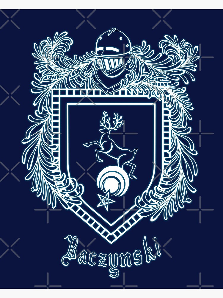 "Baczynski Family Crest" Poster by JLSimpkinsArt | Redbubble
