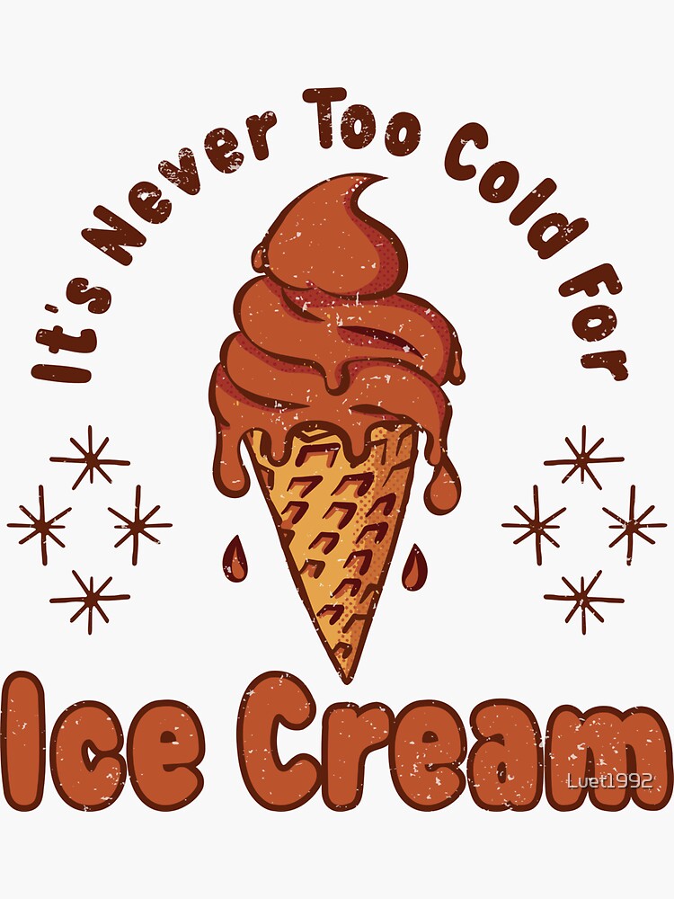"Ice Cream EIS Gelato Ice Cream Bag Summer" Sticker by Luet1992 | Redbubble