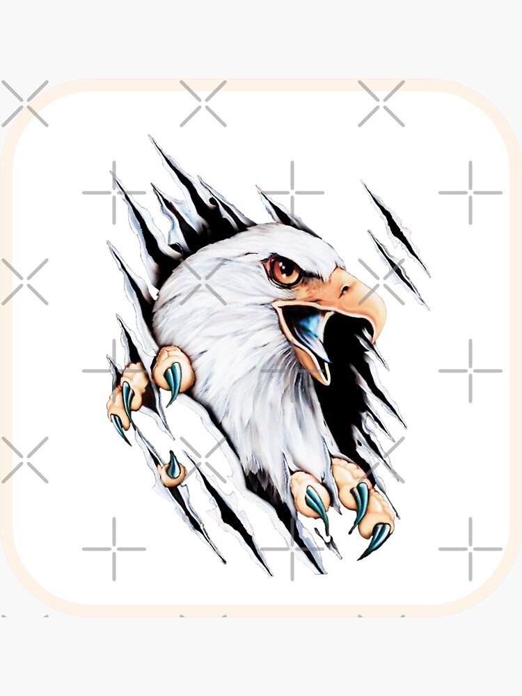 "Eagle Rising" Sticker by BethelindaShop | Redbubble