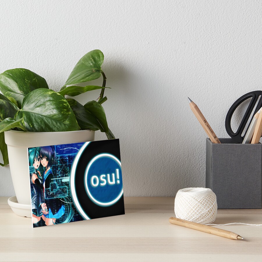"Two Sexy Anime Girls on OSU! Wallpaper" Art Board Print by ...