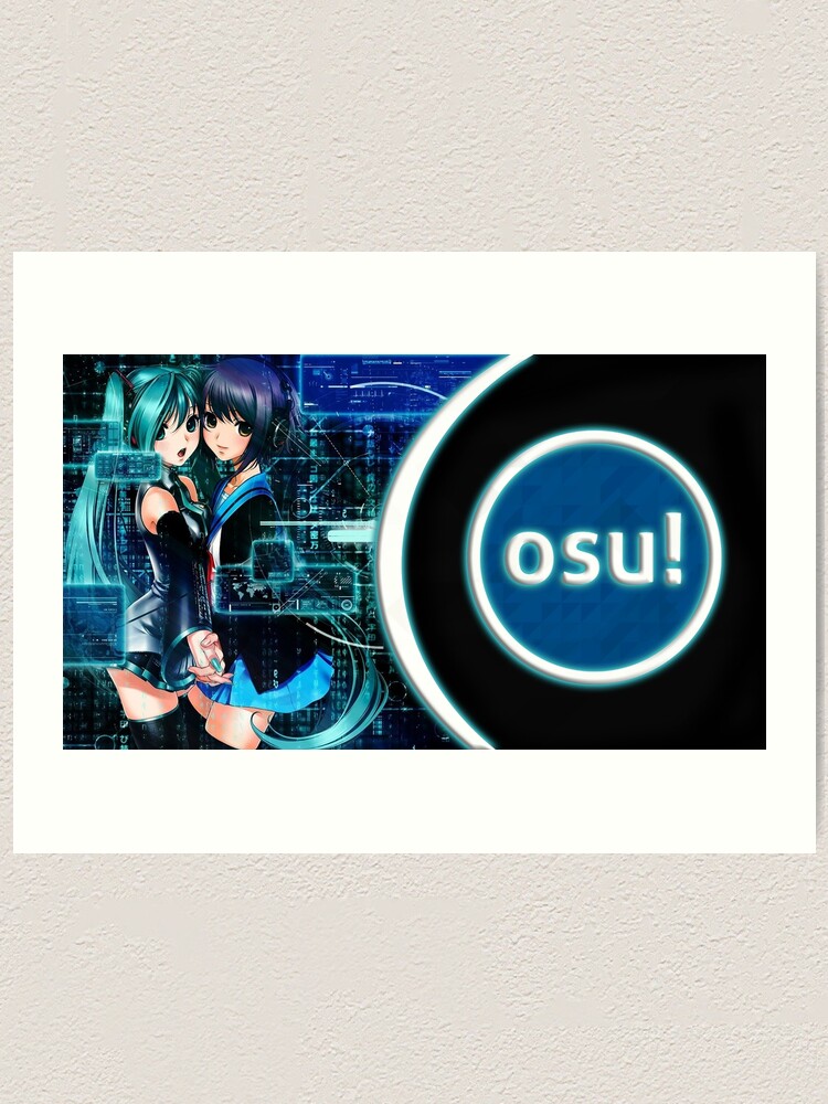 "Two Sexy Anime Girls on OSU! Wallpaper" Art Print for Sale by ...