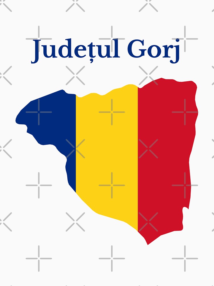 "Gorj County Map Design, Romania." Essential T-Shirt for Sale by ...