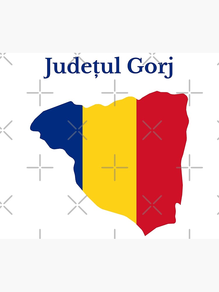"Gorj County Map Design, Romania." Poster for Sale by marosharaf ...