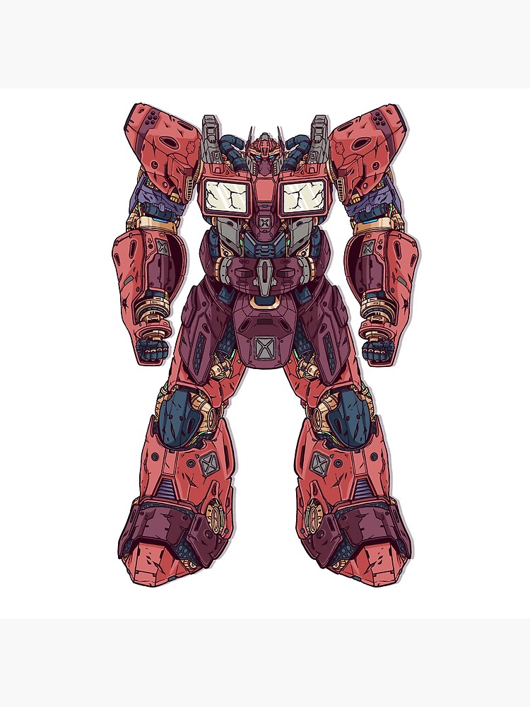 "Futuristic transformer mecha robot builded by head arm body leg weapon ...