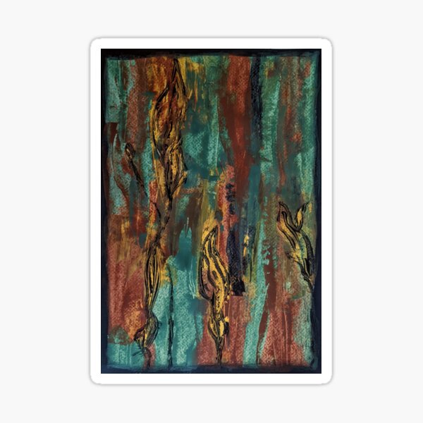 "Natural colors abstract" Sticker by lppicture | Redbubble