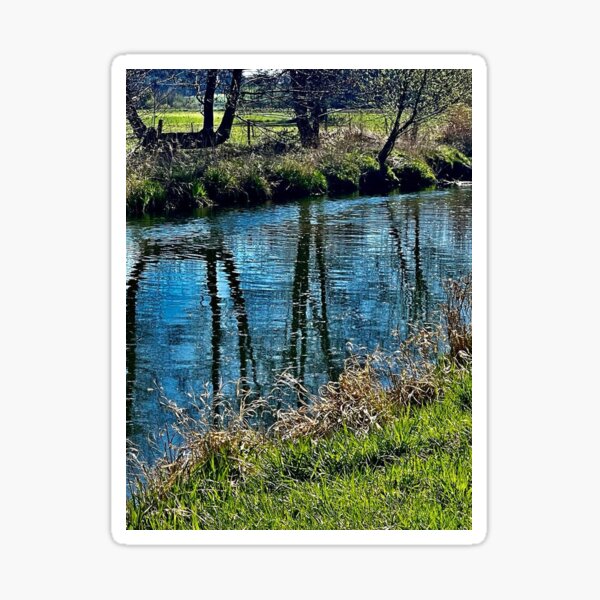 "lake, water, landscape, nature" Sticker for Sale by Sternchen2789 ...