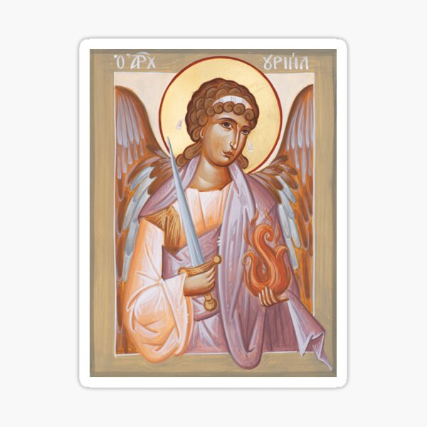 "Archangel Uriel" Sticker for Sale by ikonographics | Redbubble