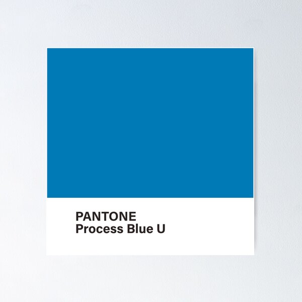 "pantone Process Blue U" Poster for Sale by princessmi-com | Redbubble