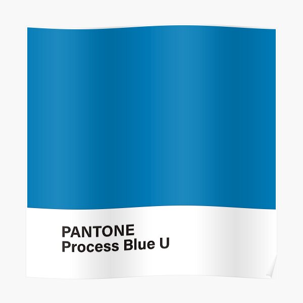 "pantone Process Blue U" Poster for Sale by princessmi-com | Redbubble