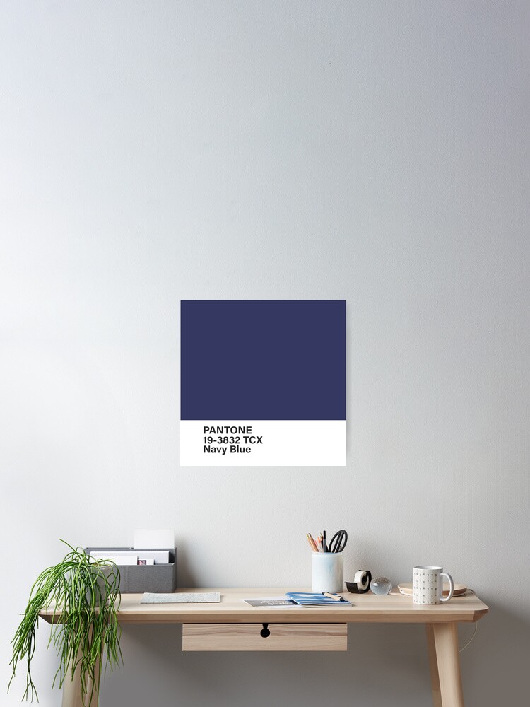 Poster for Sale avec l'œuvre « pantone 19-3832 TCX Bleu Marine » de l ...