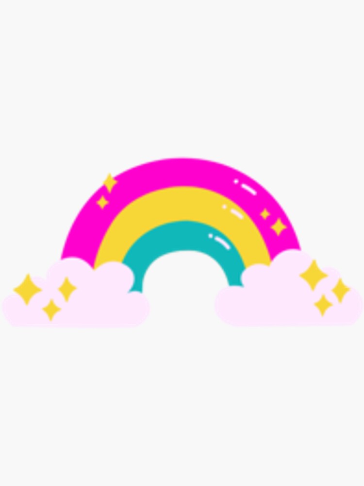 "Aesthetic 90s Rainbow Design" Sticker by AnthonHopkin | Redbubble