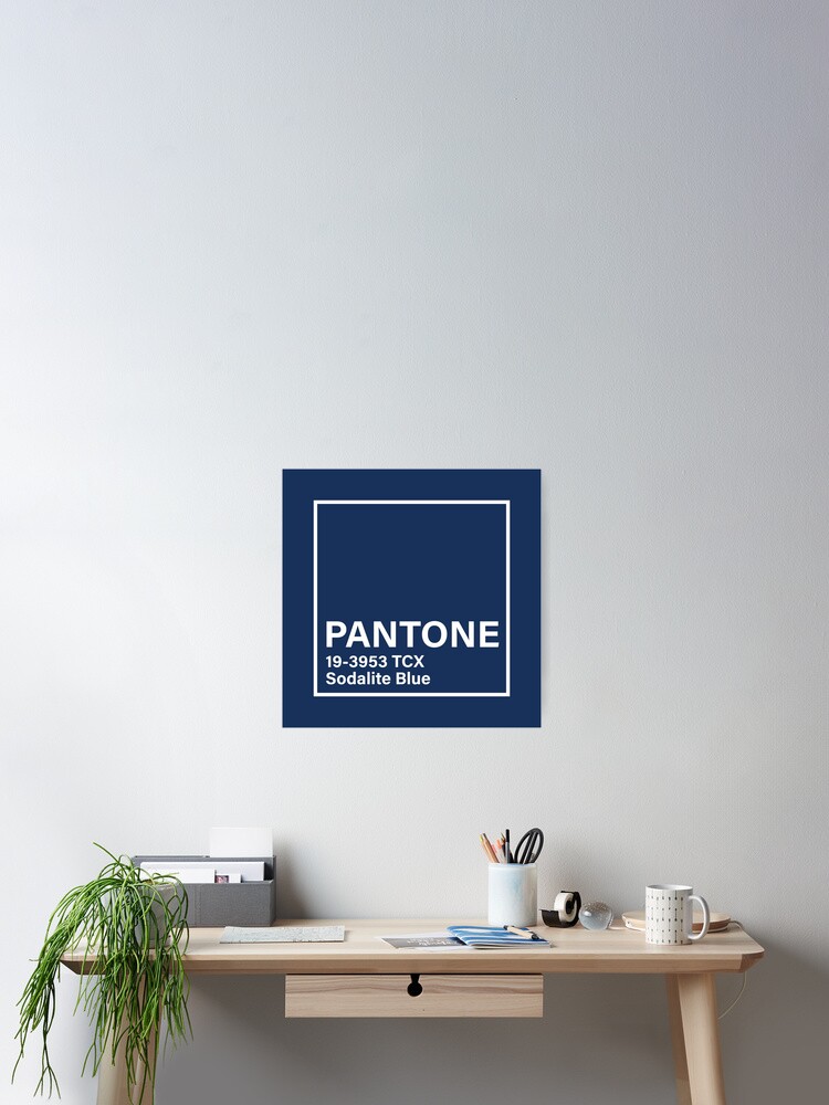 "pantone 19-3953 TCX Sodalite Blue" Poster for Sale by princessmi-com ...