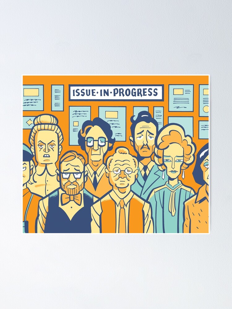 "Issue in progress" Poster for Sale by leo0797 | Redbubble