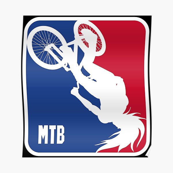 "MTB Backflip Logo" Poster by artOfCal013 | Redbubble