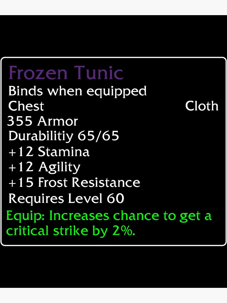 Frozen Tunic Premium Matte Vertical Poster sold by Dooku Caprice | SKU ...