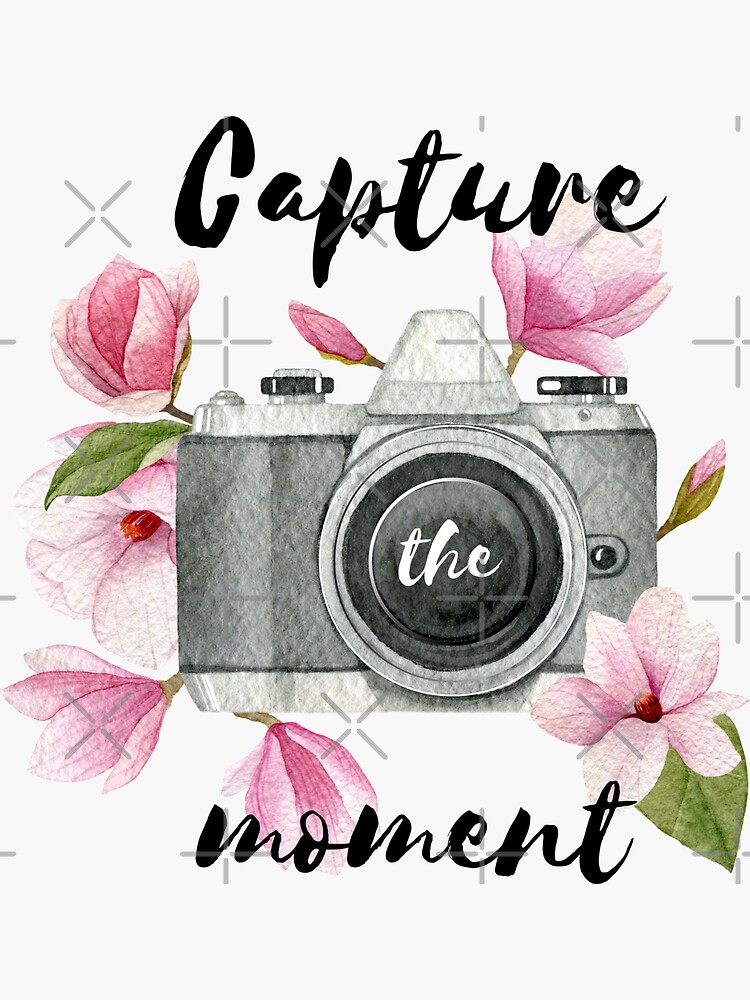 "Capture the moment" Sticker for Sale by Mesori | Redbubble