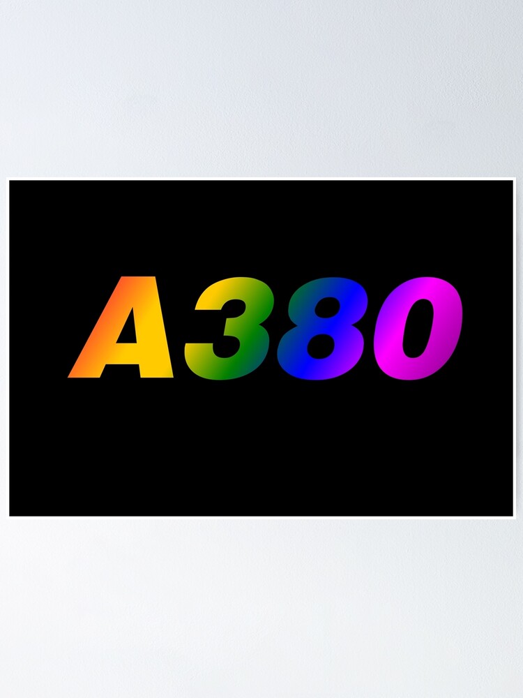"A380 Rainbow" Poster for Sale by LGBTQJunction | Redbubble