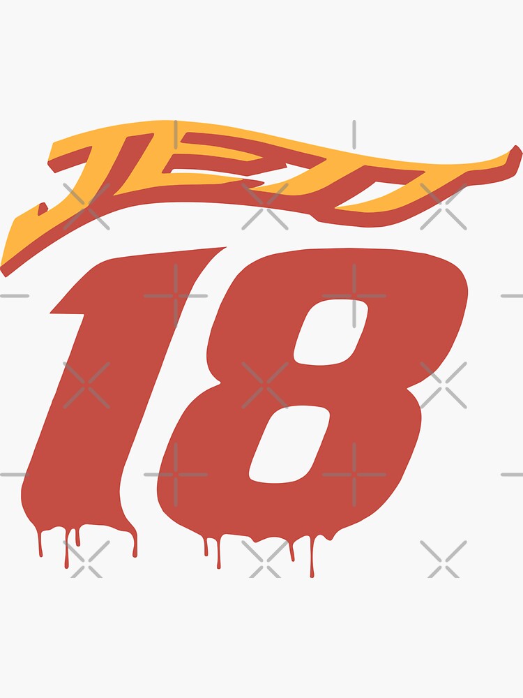 "Jett Lawrence Merch JETT East Coast Back Printed Design" Sticker for ...