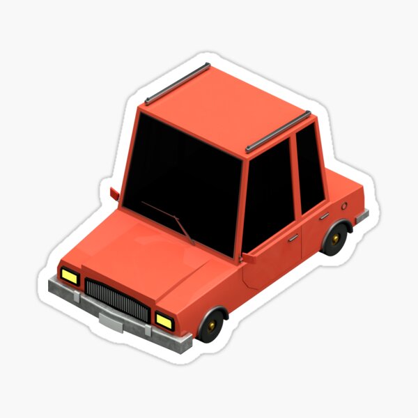 "3D Vintage Car" Sticker for Sale by 3Dimension | Redbubble