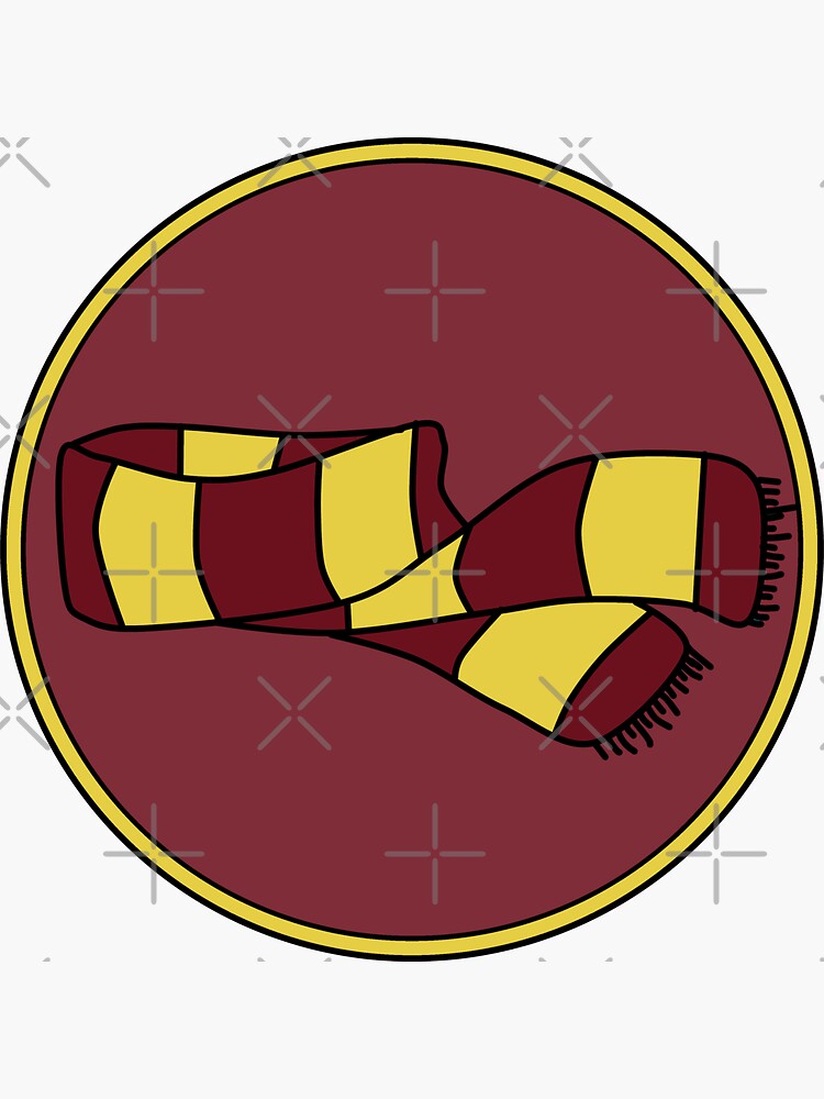 "Red griffin scarf badge harry p hp" Sticker for Sale by Sadaf's Shop ...