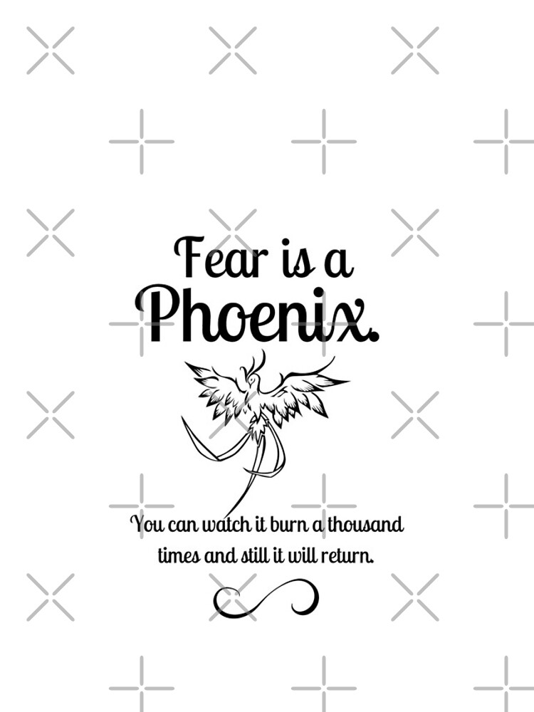 "Fear Is A Phoenix . Six of Crows Book Quote" iPhone Case for Sale by ...