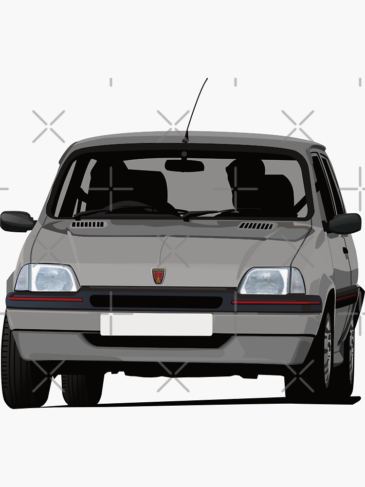 "Grey Rover Metro GTi hot hatch" Sticker by knappidesign | Redbubble