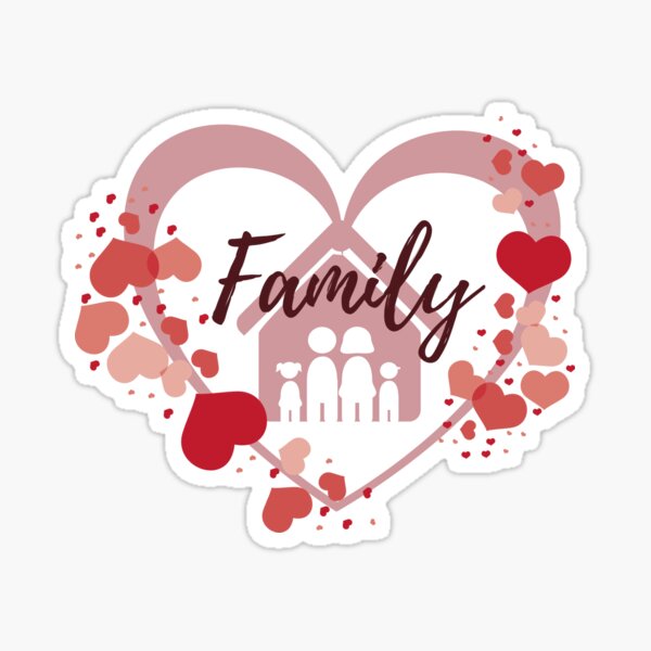"Family Love" Sticker for Sale by MAM20 | Redbubble