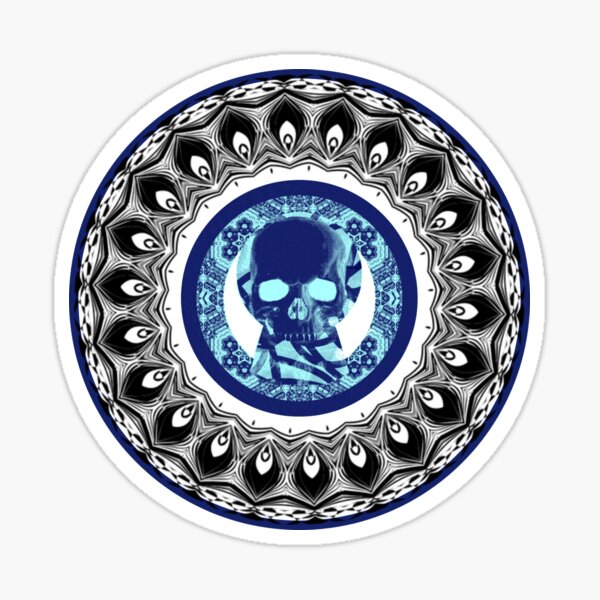 "blue skull" Sticker by 2p3psinc | Redbubble