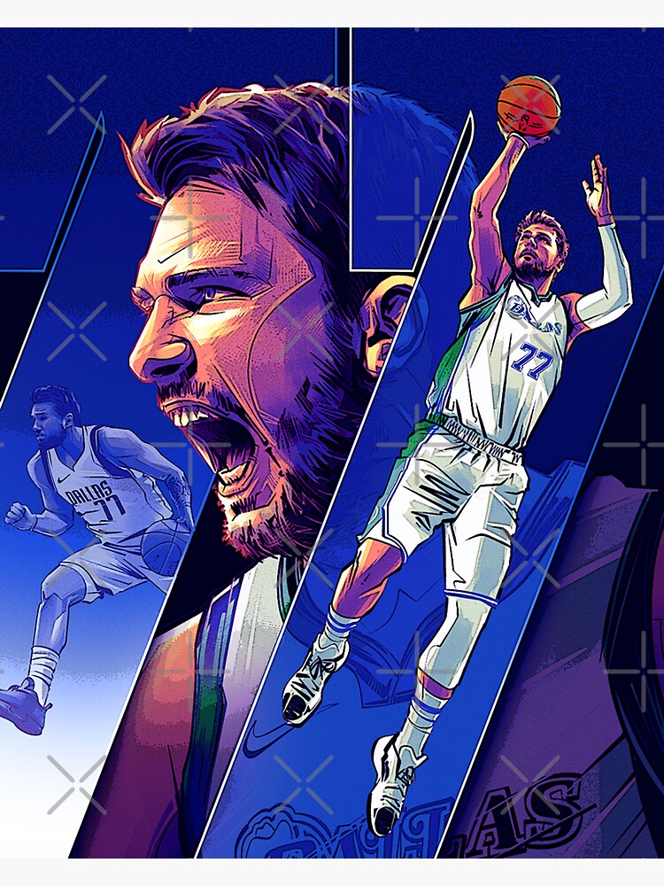 "Luka Magic Of The Dallas Mavericks" Sticker by Quadghouls | Redbubble