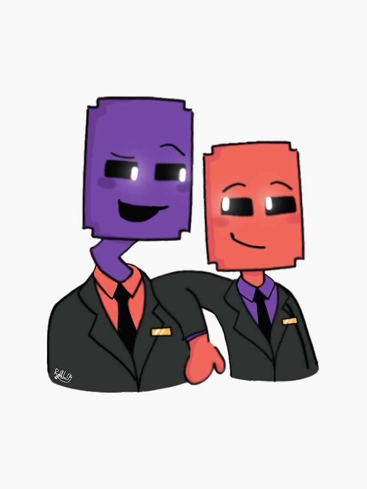 "DSAF Matching suits 2" Sticker for Sale by RynnaWasTaken | Redbubble