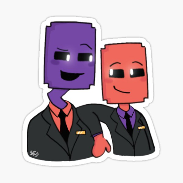 "DSAF Matching suits 2" Sticker for Sale by RynnaWasTaken | Redbubble