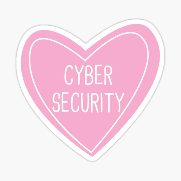 "Cyber Security Heart" Sticker for Sale by teesaurus | Redbubble