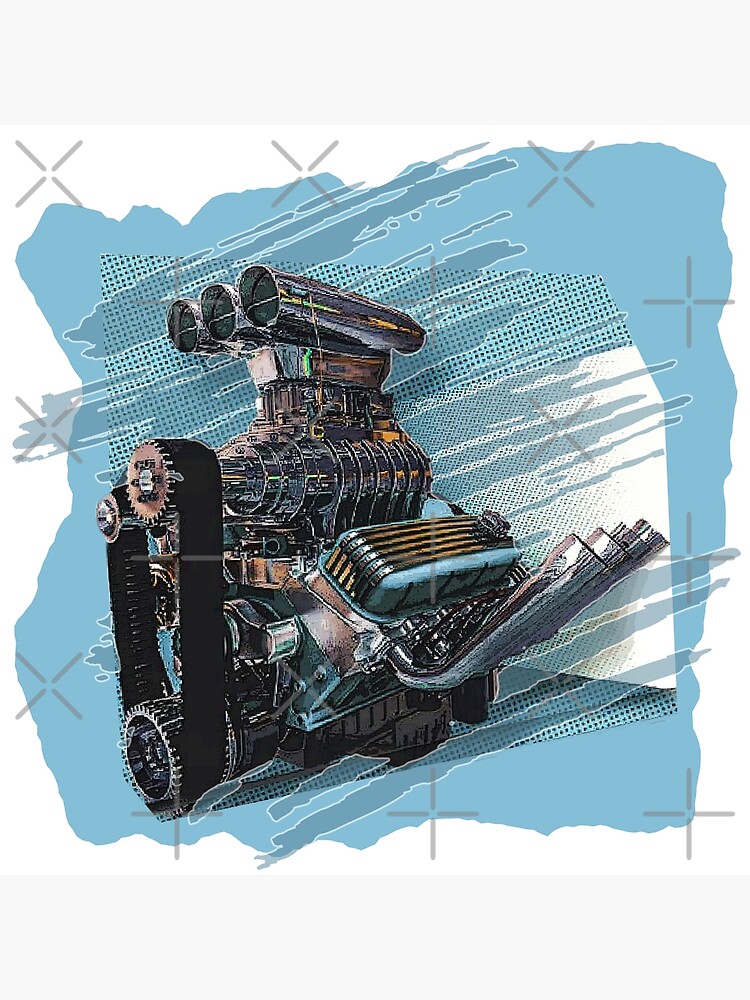 "Hot Rod Big Block Engine" Art Print for Sale by WilcoxPhotoArt | Redbubble