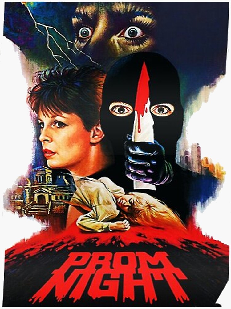 "Prom Night Horror Scariest Movie Halloween" Sticker by spejaw0 | Redbubble