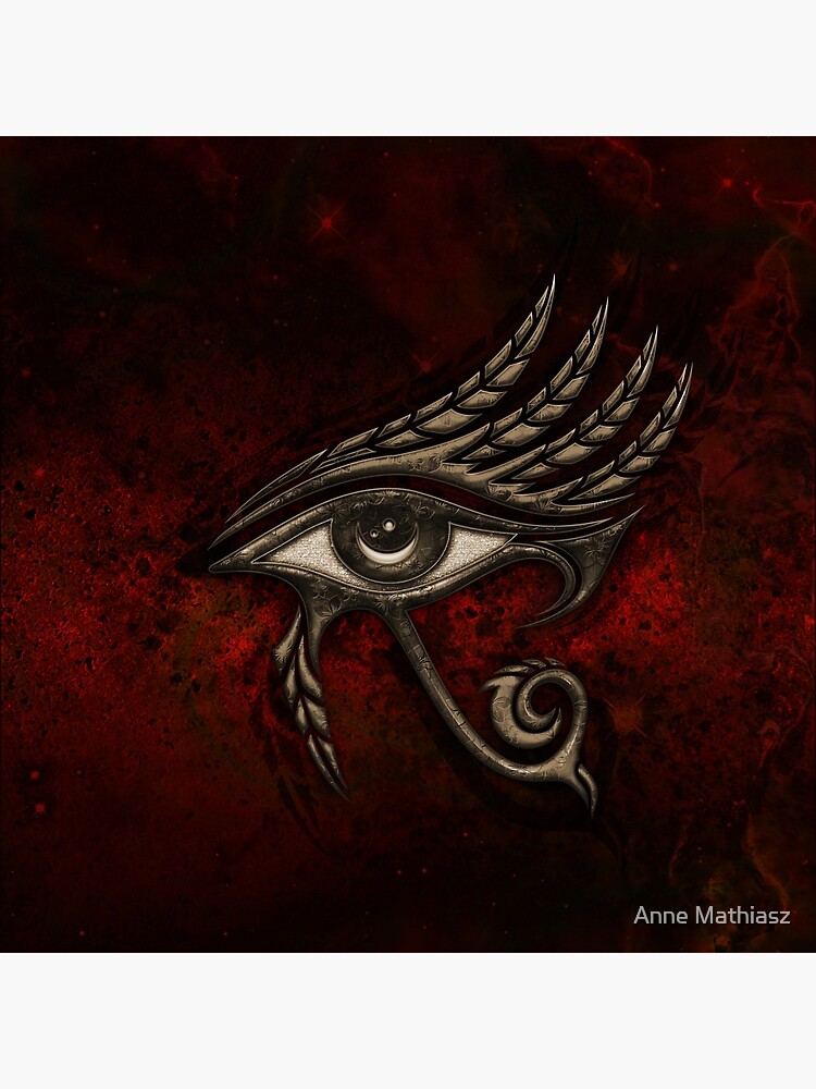 "Eye of Horus, Feathers, Falcon, Protection Symbol, Lucky Charm ...