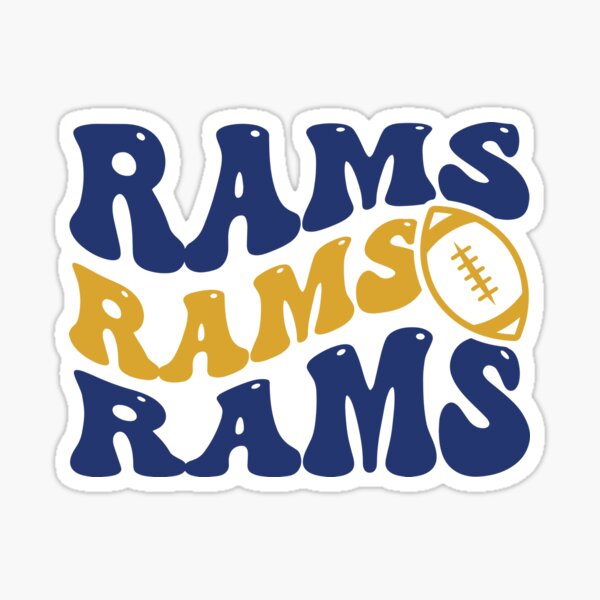 "Rams Football" Sticker for Sale by catylima1 | Redbubble