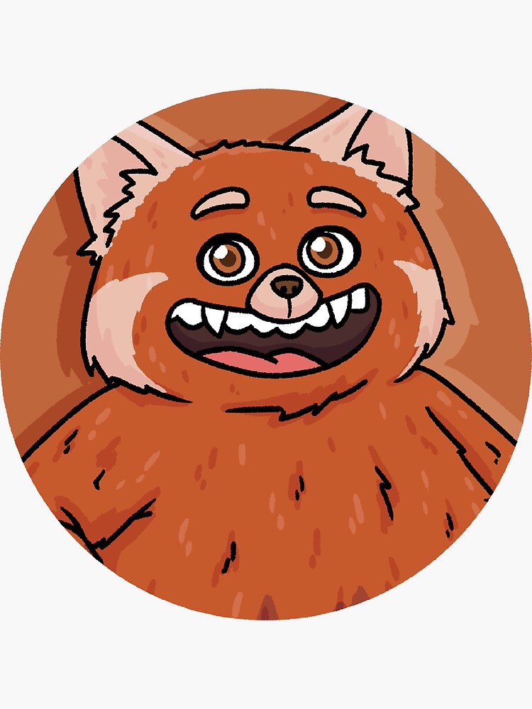 "Mei Panda Turning Red" Sticker by LoserMangaka | Redbubble