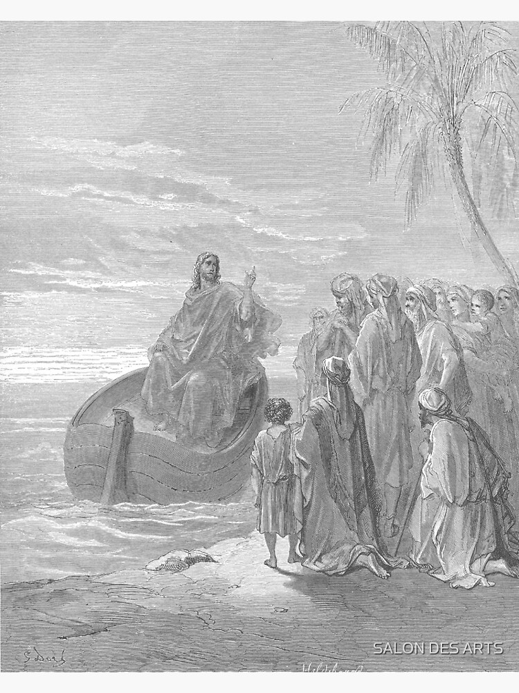 Póster «Jesús predicando en el mar de Galilea (1866) - Gustave Doré» de ...