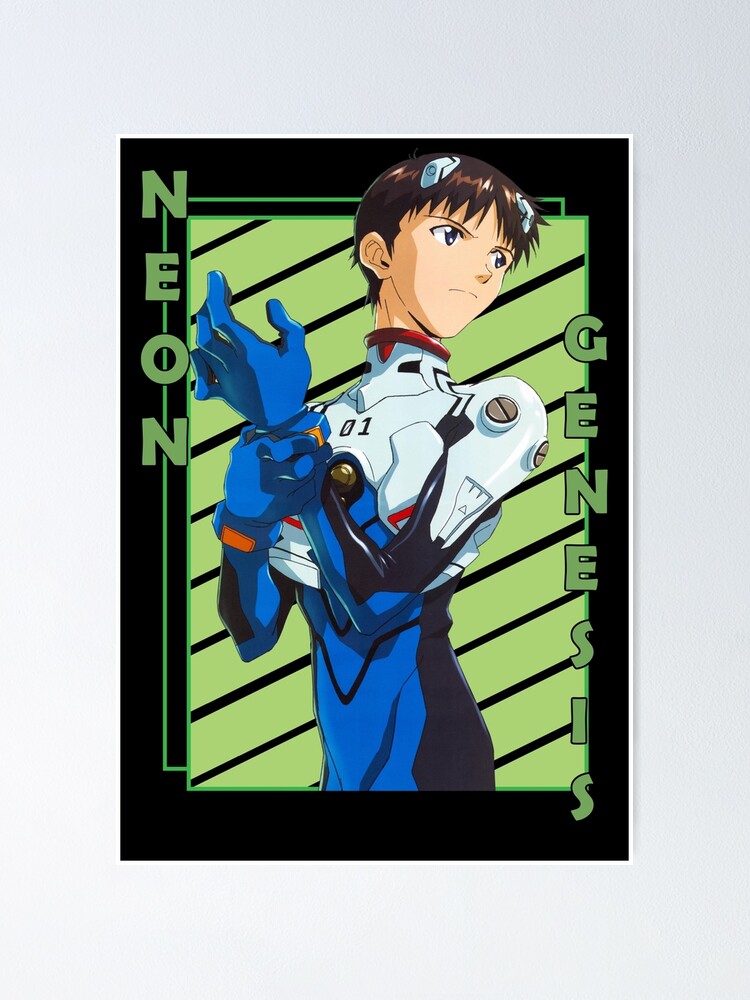 "Shinji Ikari Neon Genesis Evangelion Shinseiki Evangerion Color Stripe ...